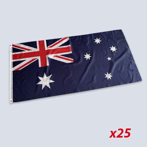 Australian flags Bulk Buy 25 flags - Light Use